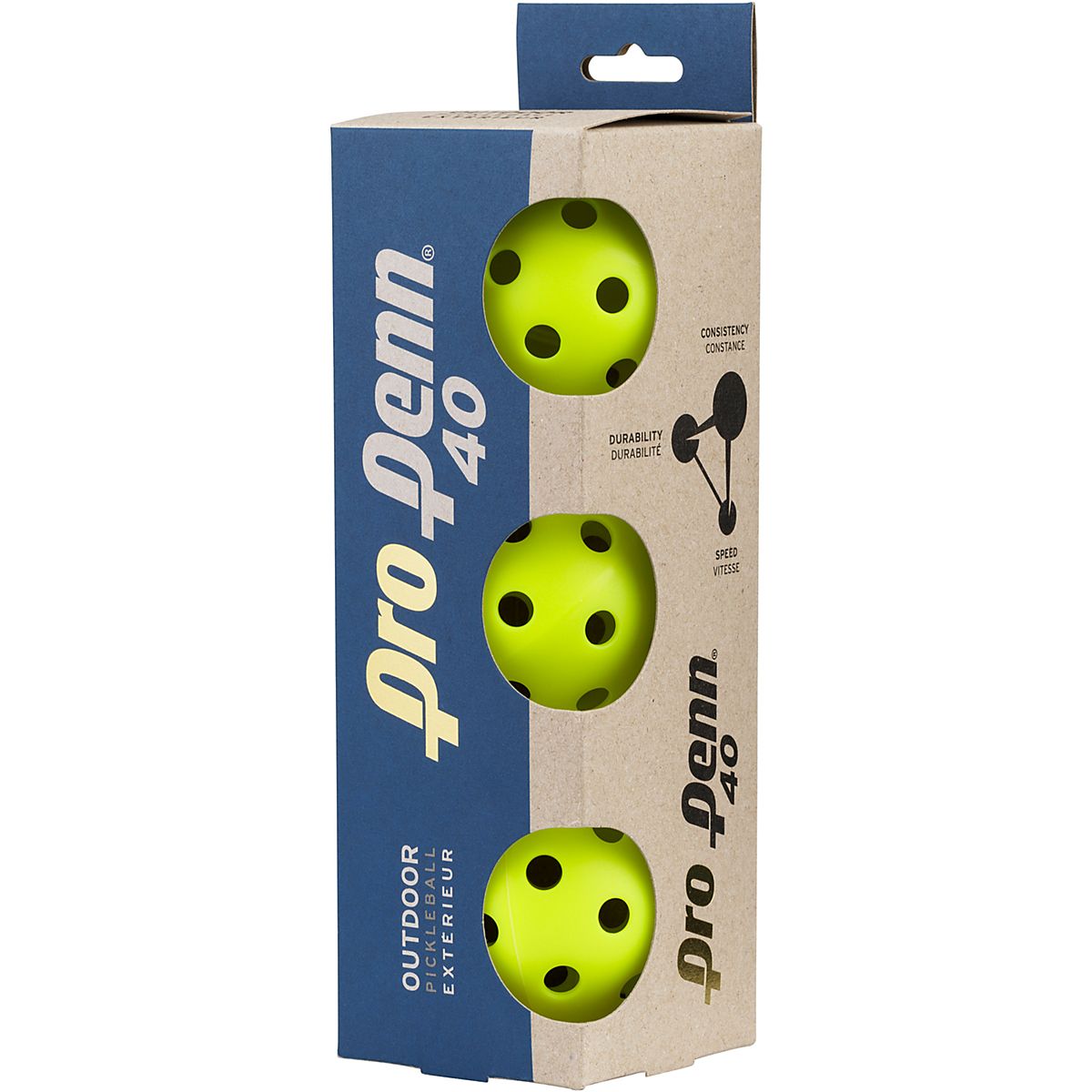 HEAD Pro Pen 40 Outdoor Pickleballs - 3 Pack | Academy