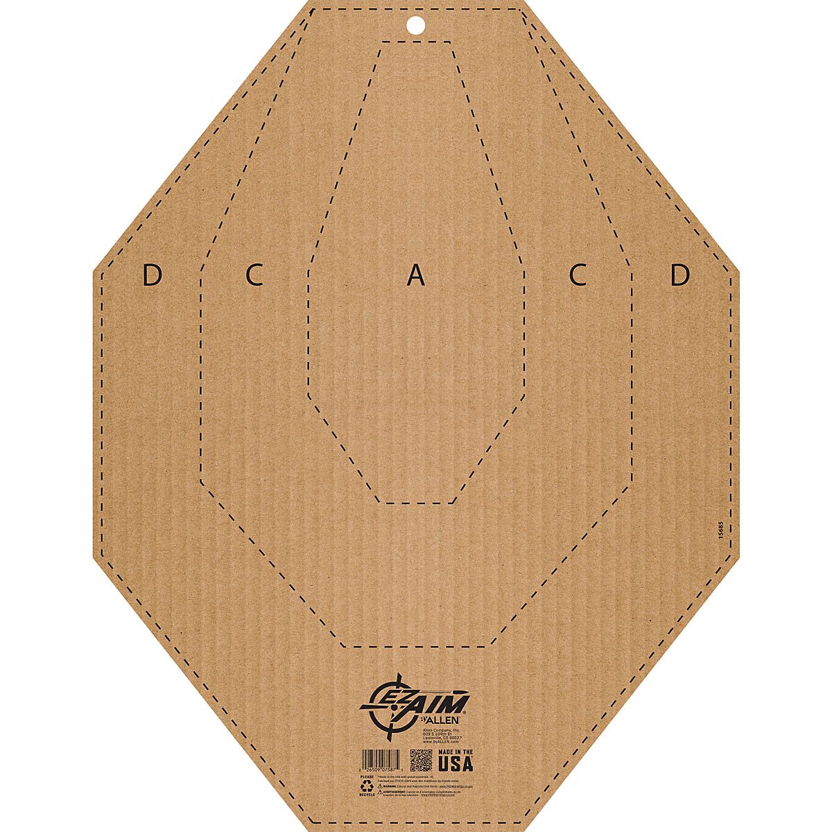 Allen Company EZ Aim IPSC CL USPSA Full Size Corrugated Silhouette ...