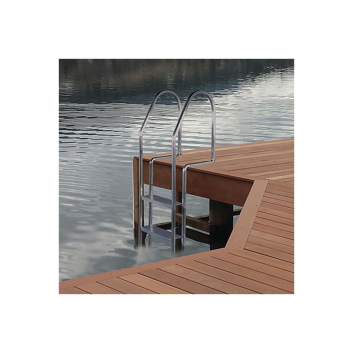 Dock Edge KWIK Release Aluminum 3-Step Ladder | Academy