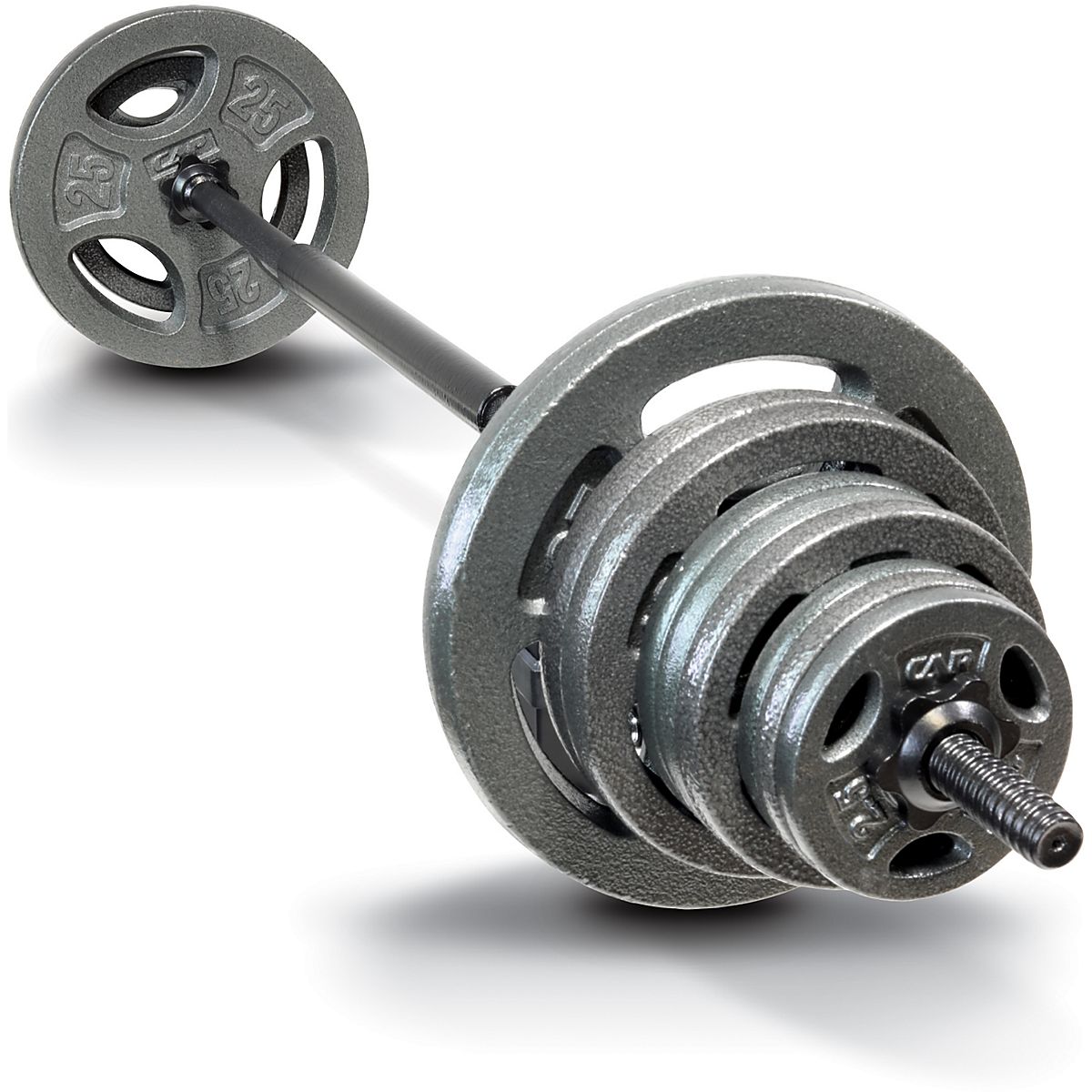 CAP Barbell 125lb Standard Grip Weight Set | Academy
