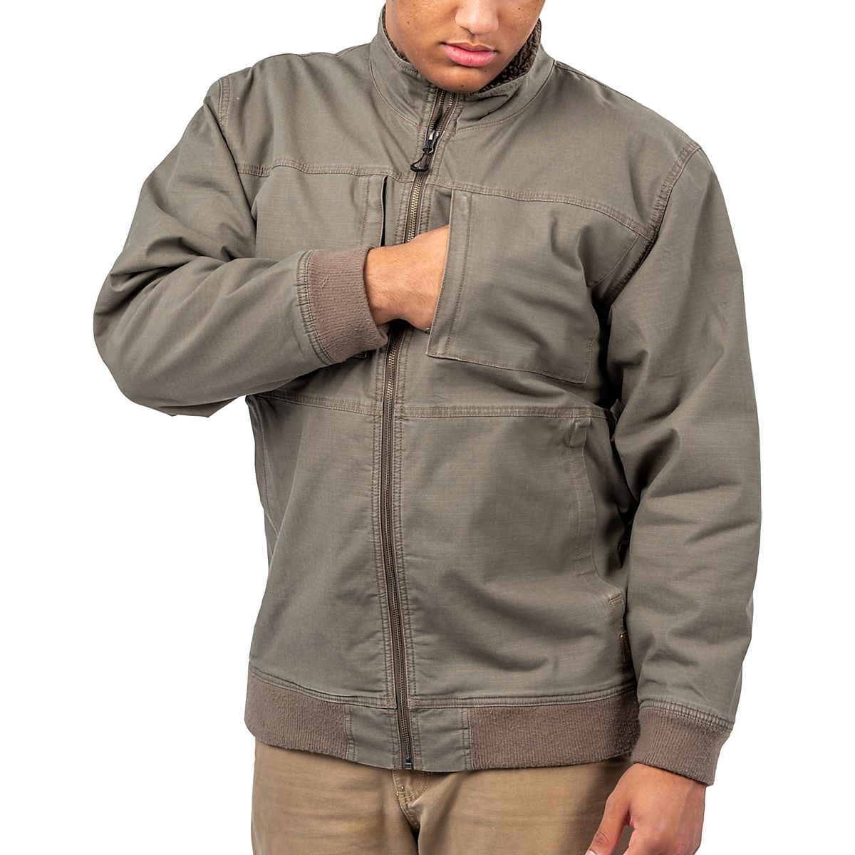 Habit Men's Sherpa Lined Canvas Jacket | Free Shipping at Academy