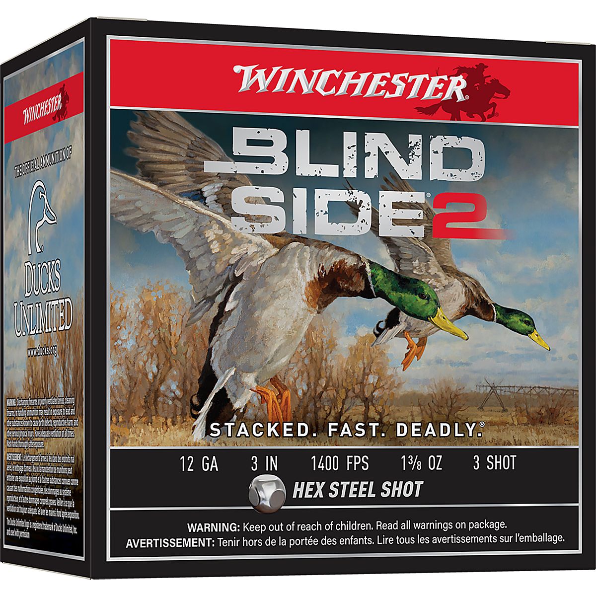 Winchester Blind Side 2 Waterfowl 12 Gauge Shotshells - 25 Rounds | Academy