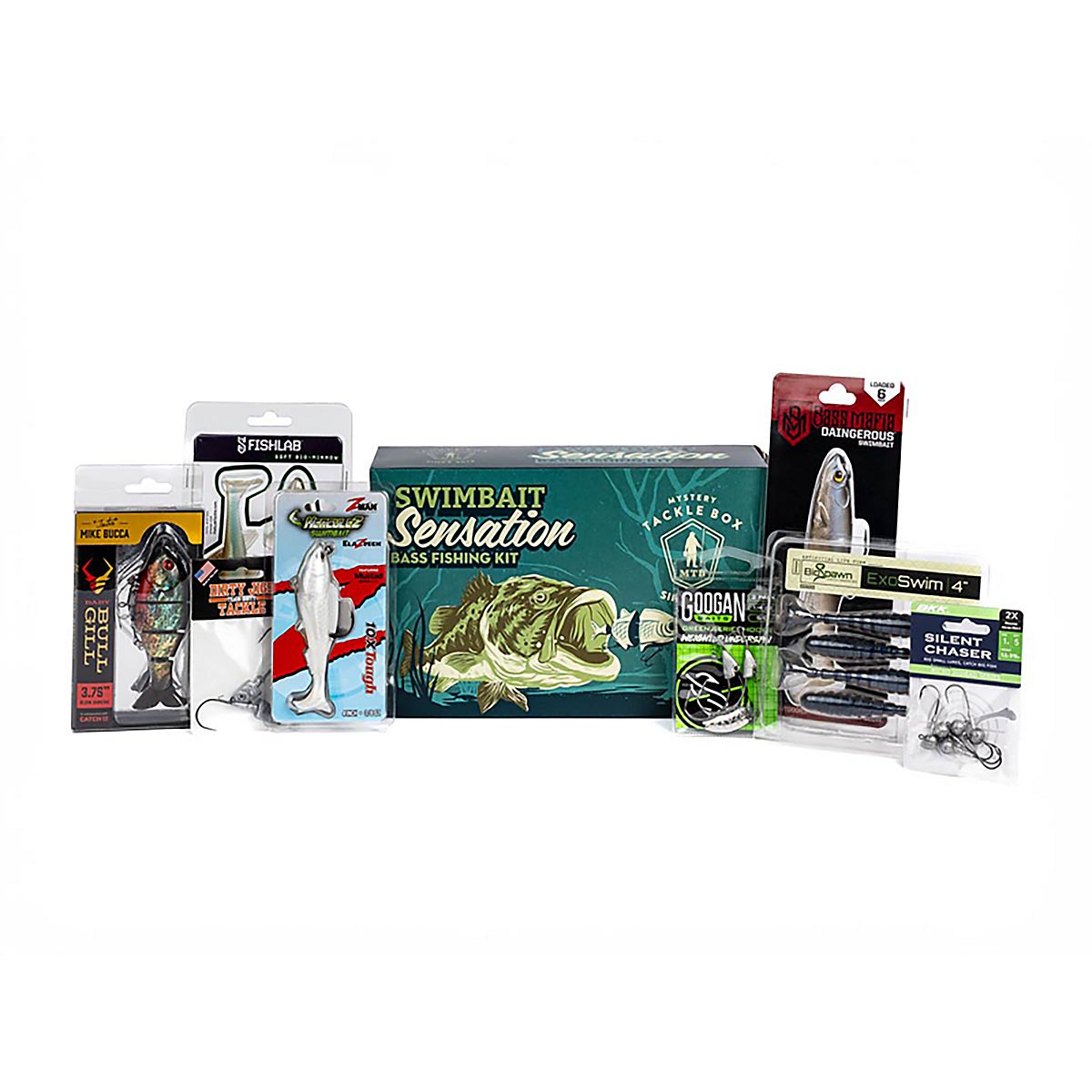 Mystery Tackle Box Swimbait Sensation Bass Fishing Kit | Academy