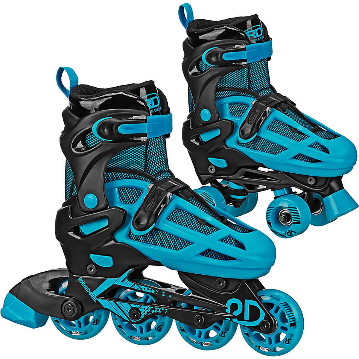 Roller Derby Kids' 2n1 Adjustable Quad and Inline Combo Skates | Academy