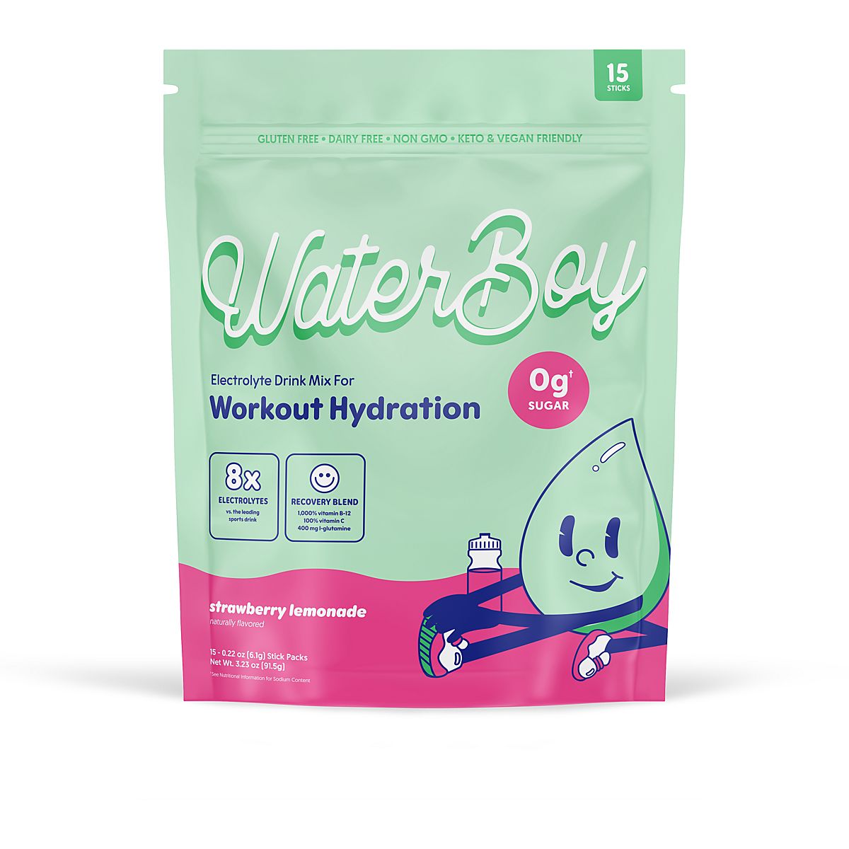 Waterboy Workout Hydration Pouches 15-Pack | Academy