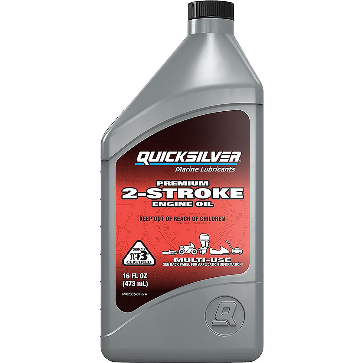 Quicksilver Premium 2-Stroke Engine Oil - 1 Pint | Academy