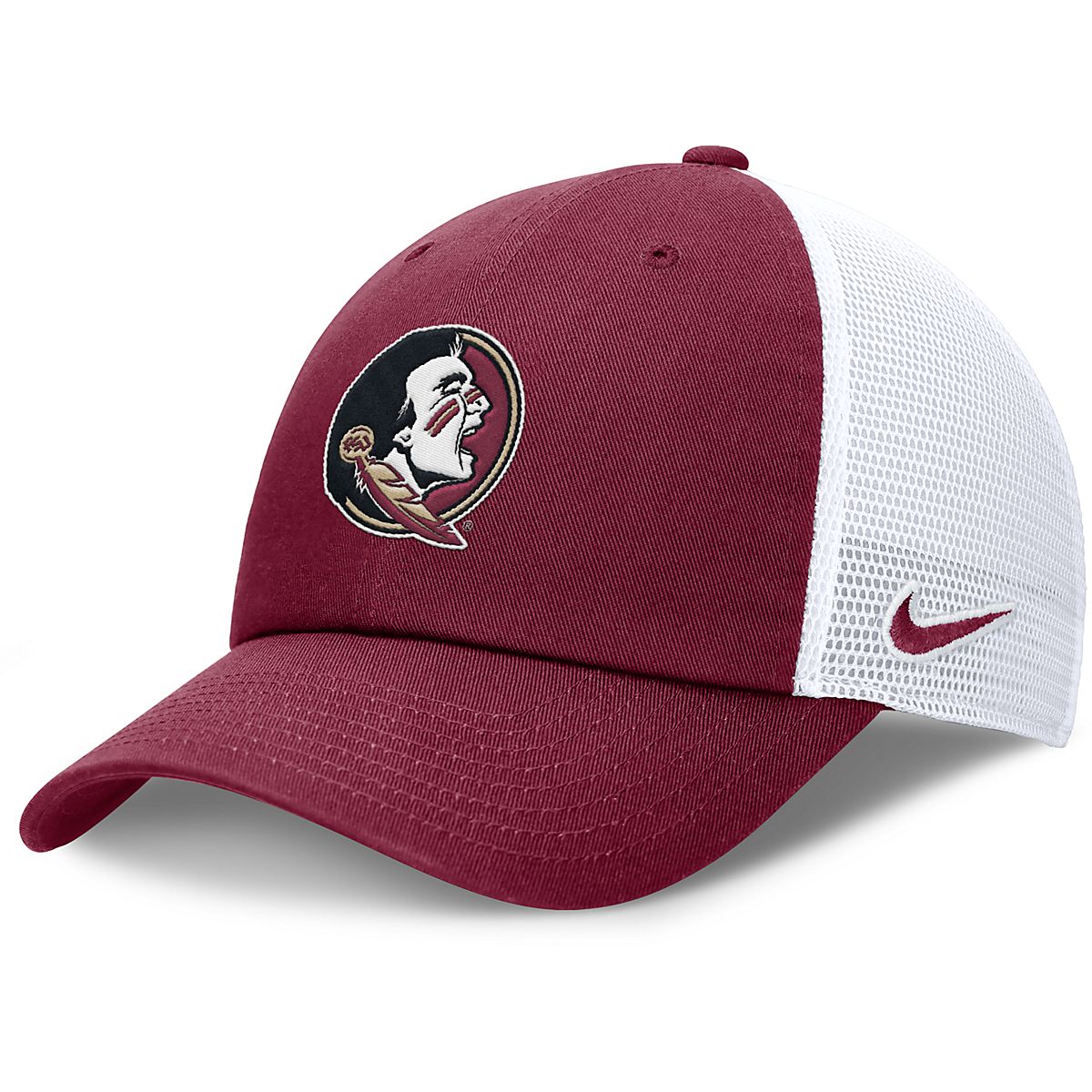 Nike Florida State Team Logo Club Unstructured Adjustable Meshback Cap ...
