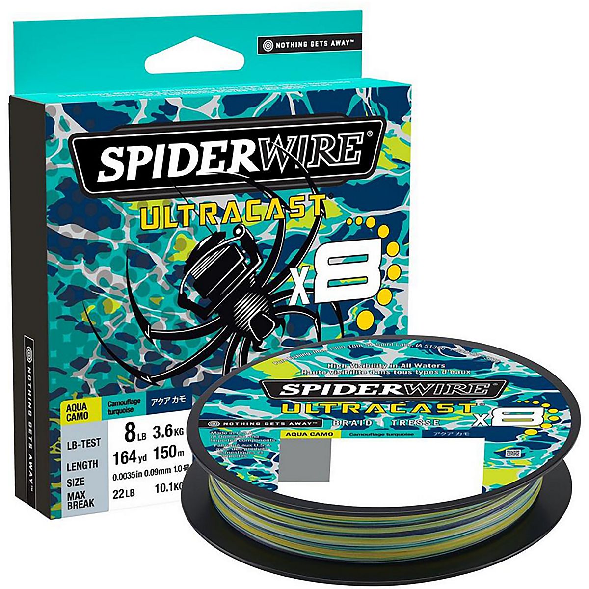 Spiderwire Ultracast 8 in Braided Fishing Line | Academy