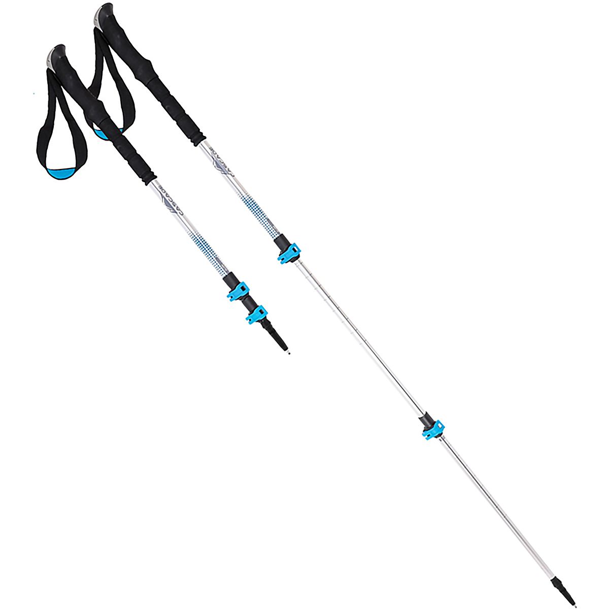 Cascade Mountain Tech Aluminum Folding Quick-Lock Trekking Poles with ...