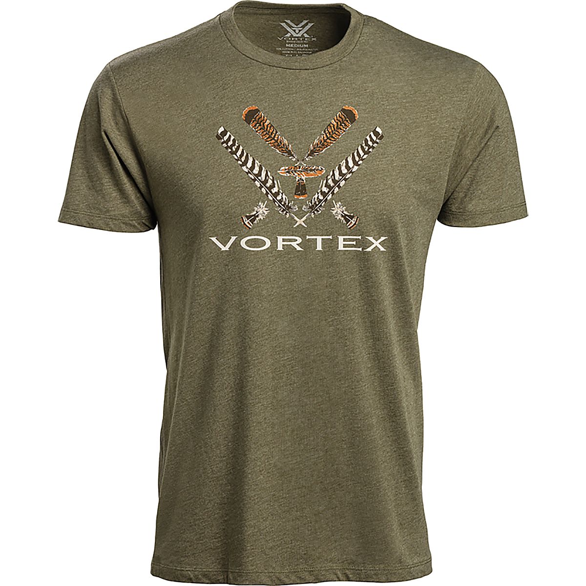 Vortex Men's Turkey Feather Core Logo Short Sleeve T-shirt | Academy