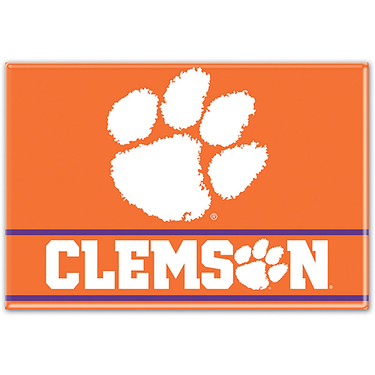 WinCraft Clemson University 2 in x 3 in Primary Fridge Magnet | Academy