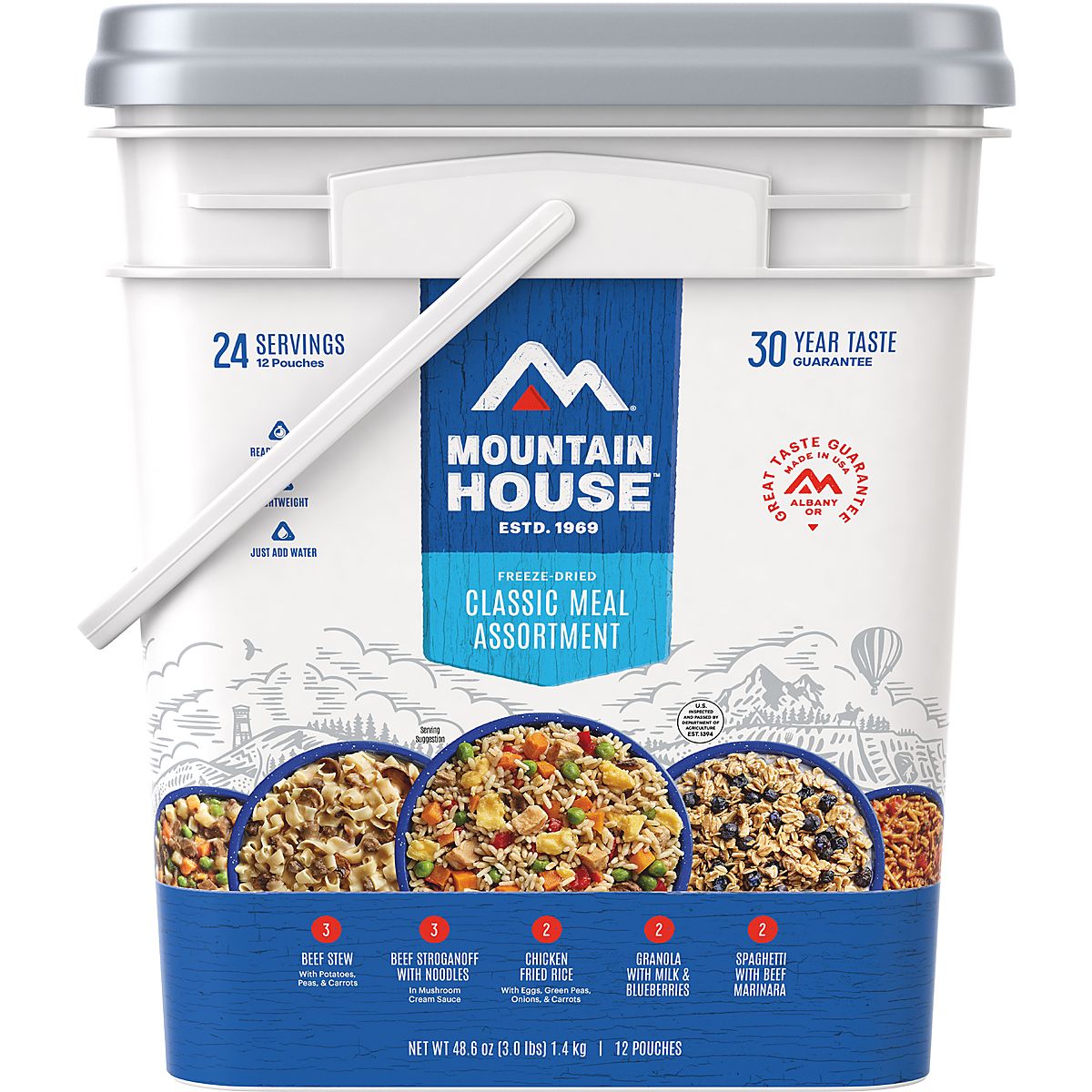 Mountain House Dry Just In Case Classic Meal Bucket | Academy