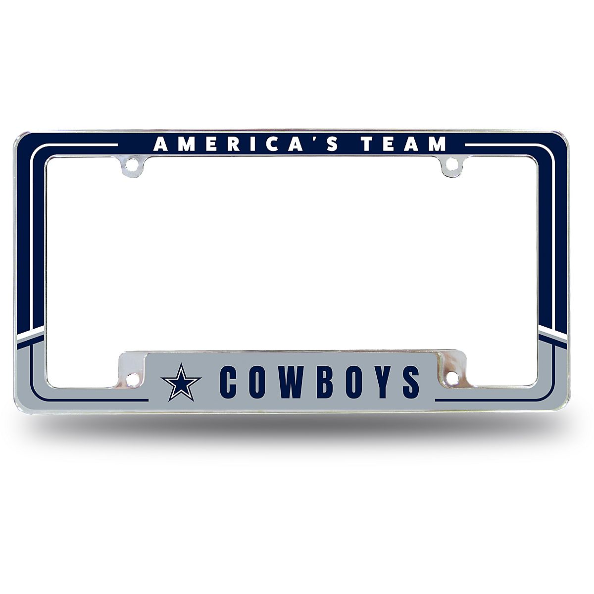 Tag Express Cowboys Vintage Team Auto Chrome License Plate Frame | Academy