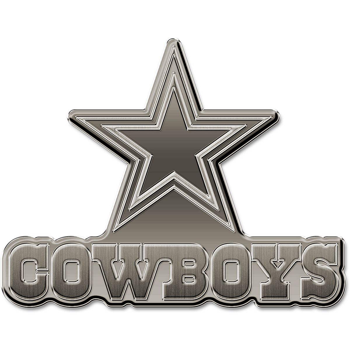 Tag Express Dallas Cowboys Antique Nickel Auto Emblem | Academy