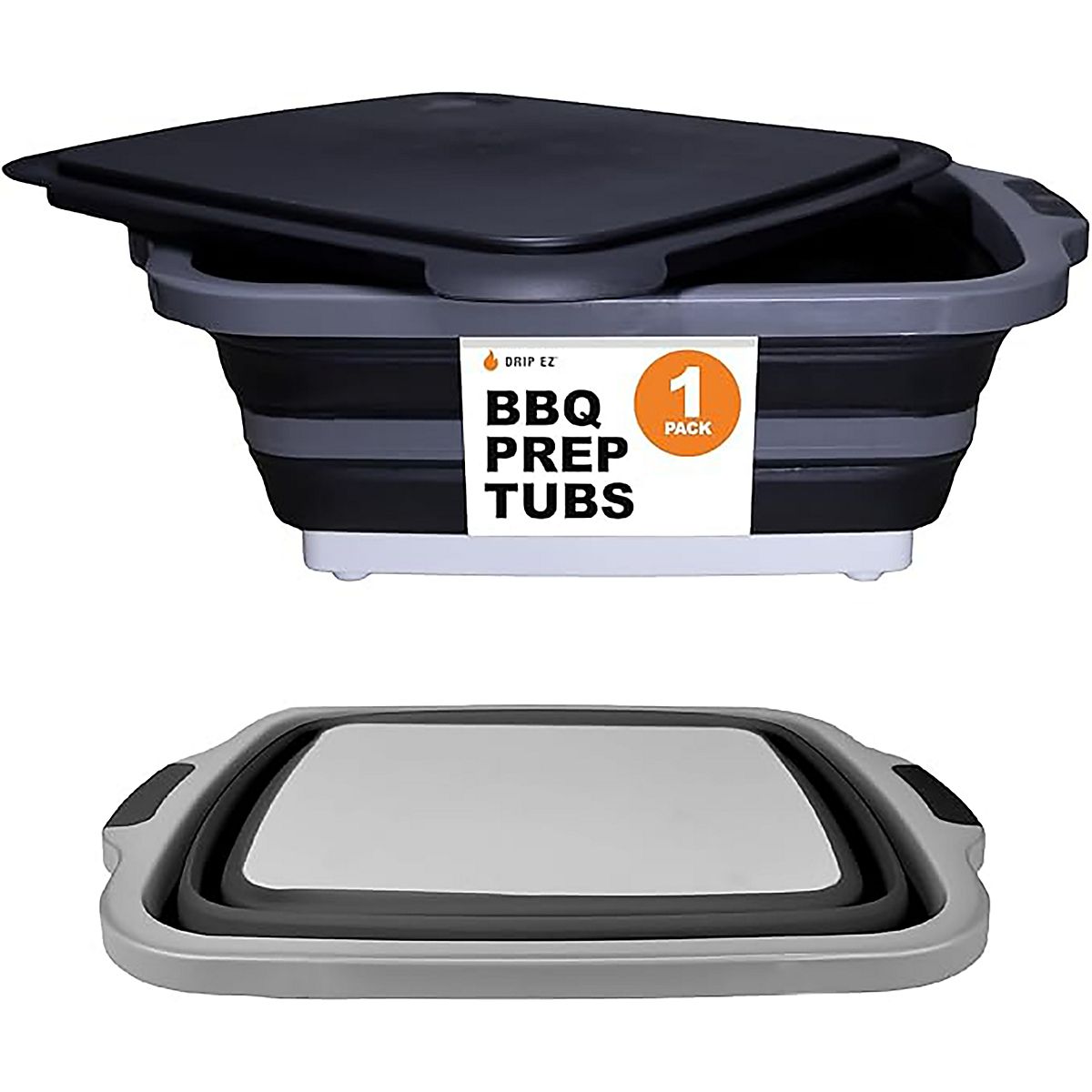 Drip EZ XL Collapsible BBQ Prep Tub with Locking Lid | Academy