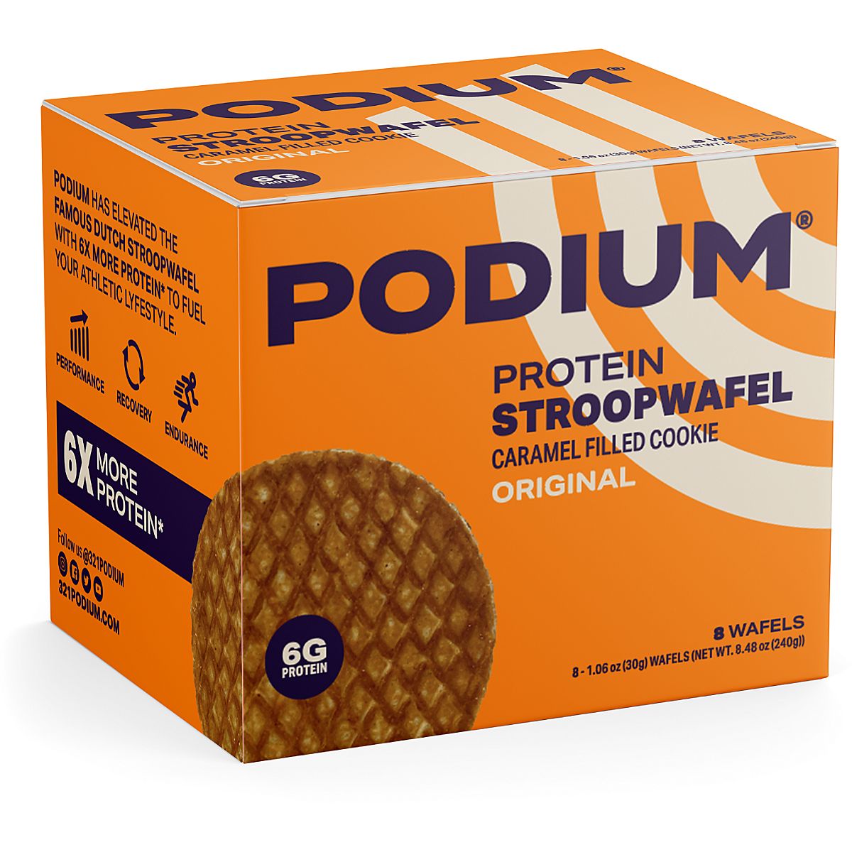 PODIUM Protein Stroopwafel 8-Pack | Academy