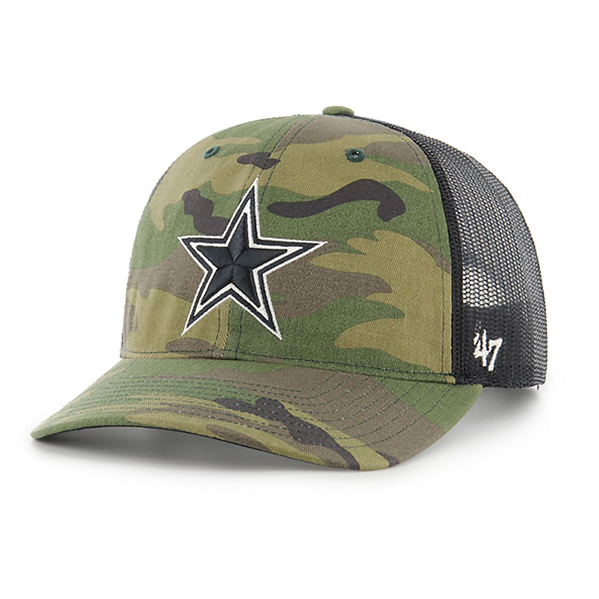 47 Men's Dallas Cowboys Camo Trucker Cap | Academy