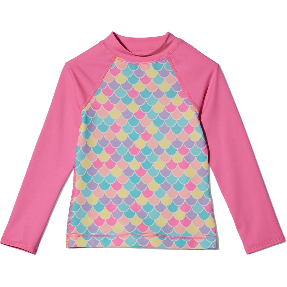 O'Rageous Girls' 4-7 Mermaid Printed Long Sleeve Rash Guard | Academy