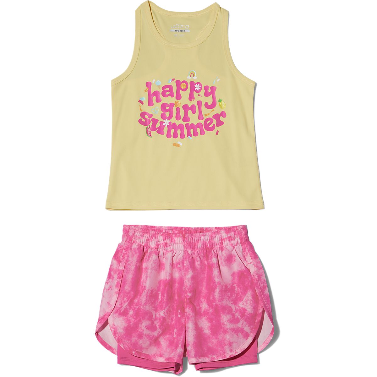BCG Toddlers' Happy Girl Short and 2Fer Tie Dye Shorts Set | Academy