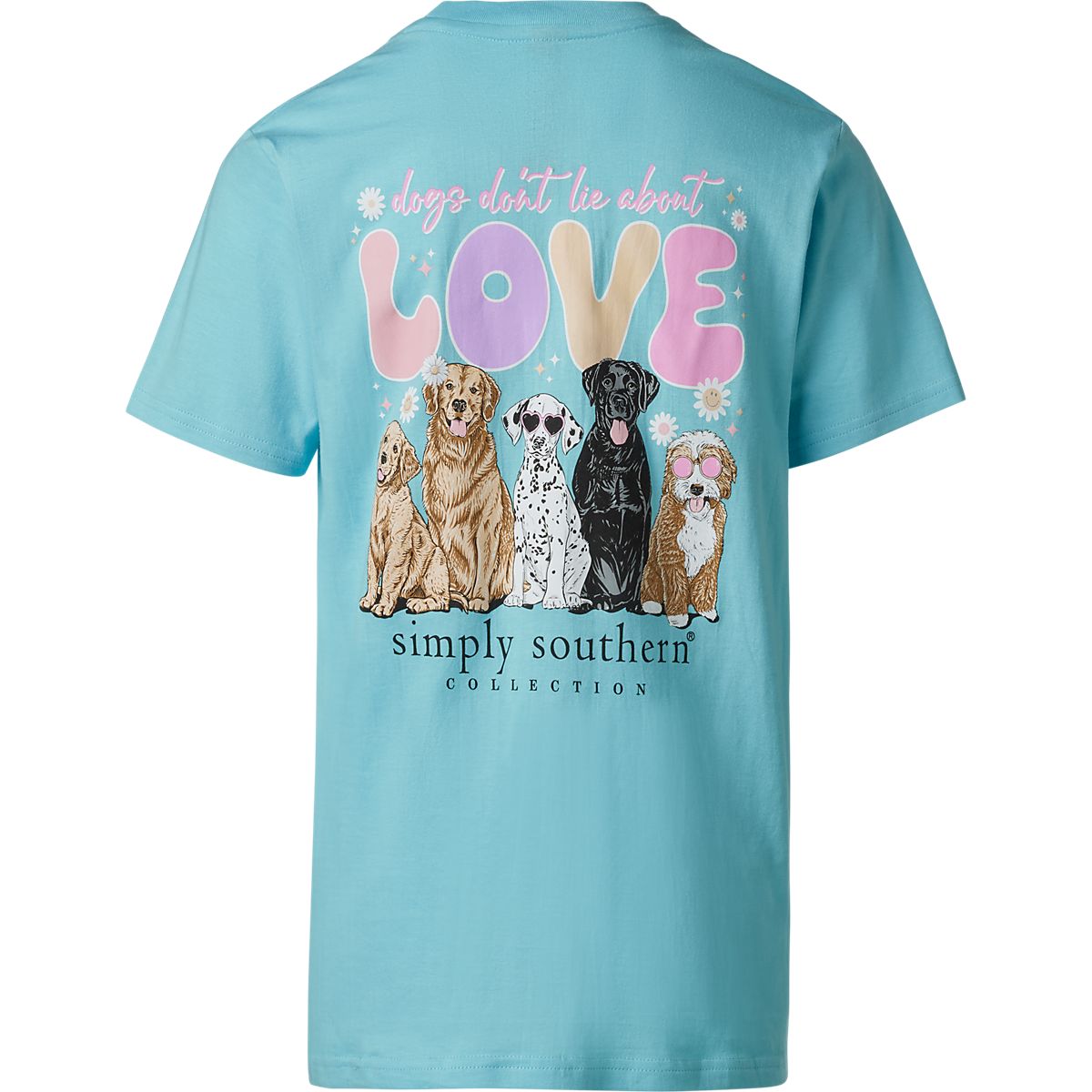 Simply Southern Girls' Love Dogs Graphic T-shirt | Academy