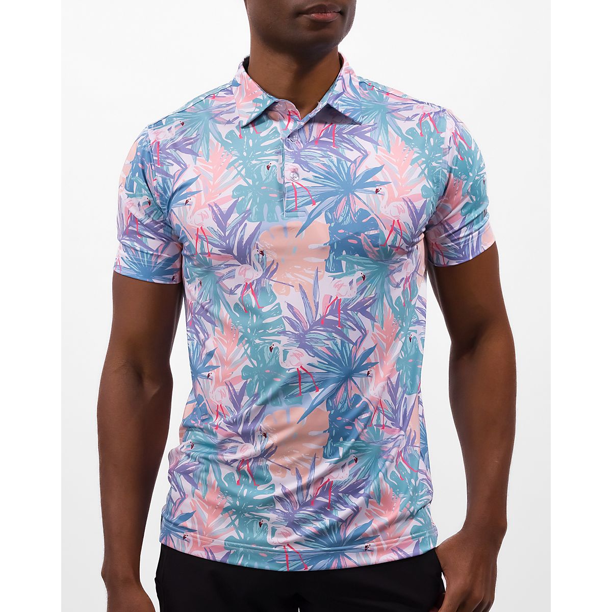 Waggle Men's Fairway Flamingle Polo Shirt | Academy