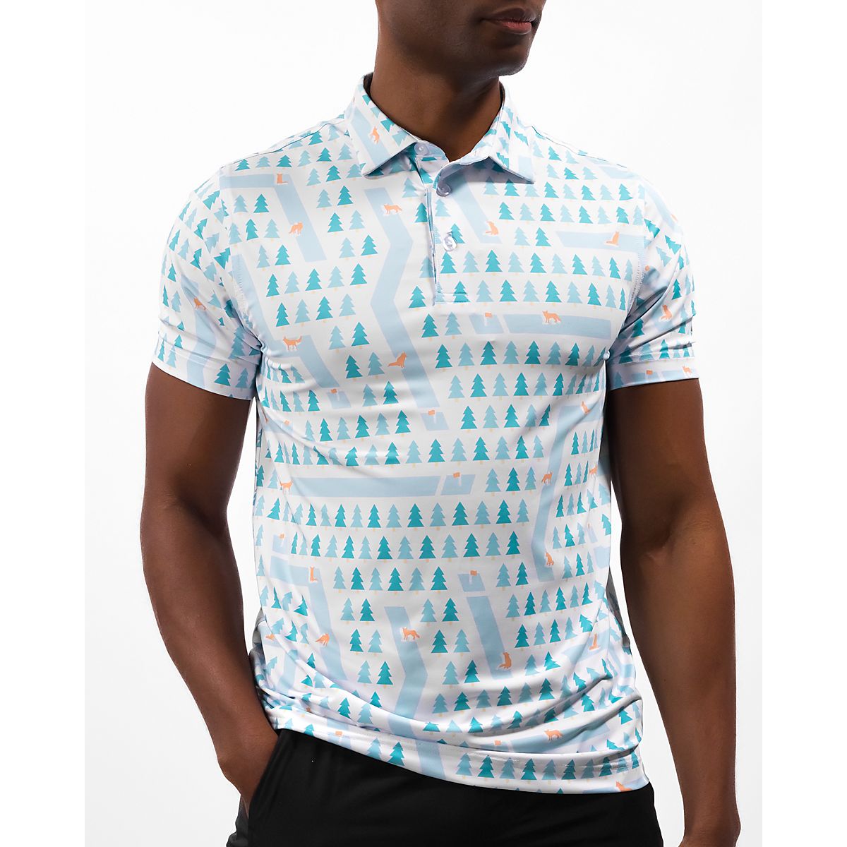 Waggle Men's Fox Holes Polo Shirt | Academy