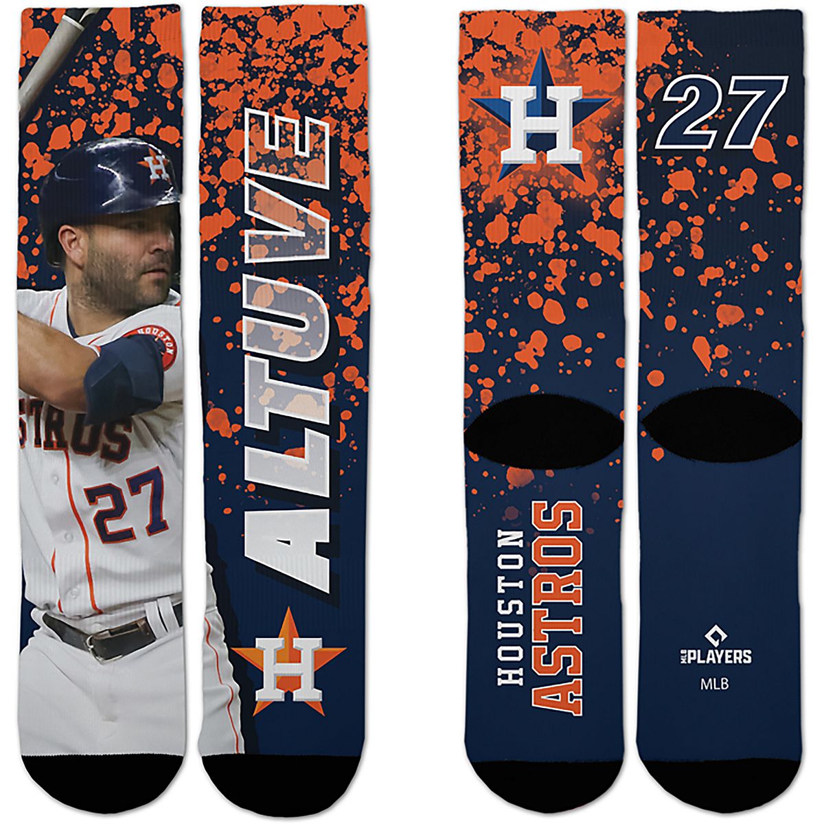 For Bare Feet Youth Houston Astros Jose Altuve Road Warrior Player Crew ...