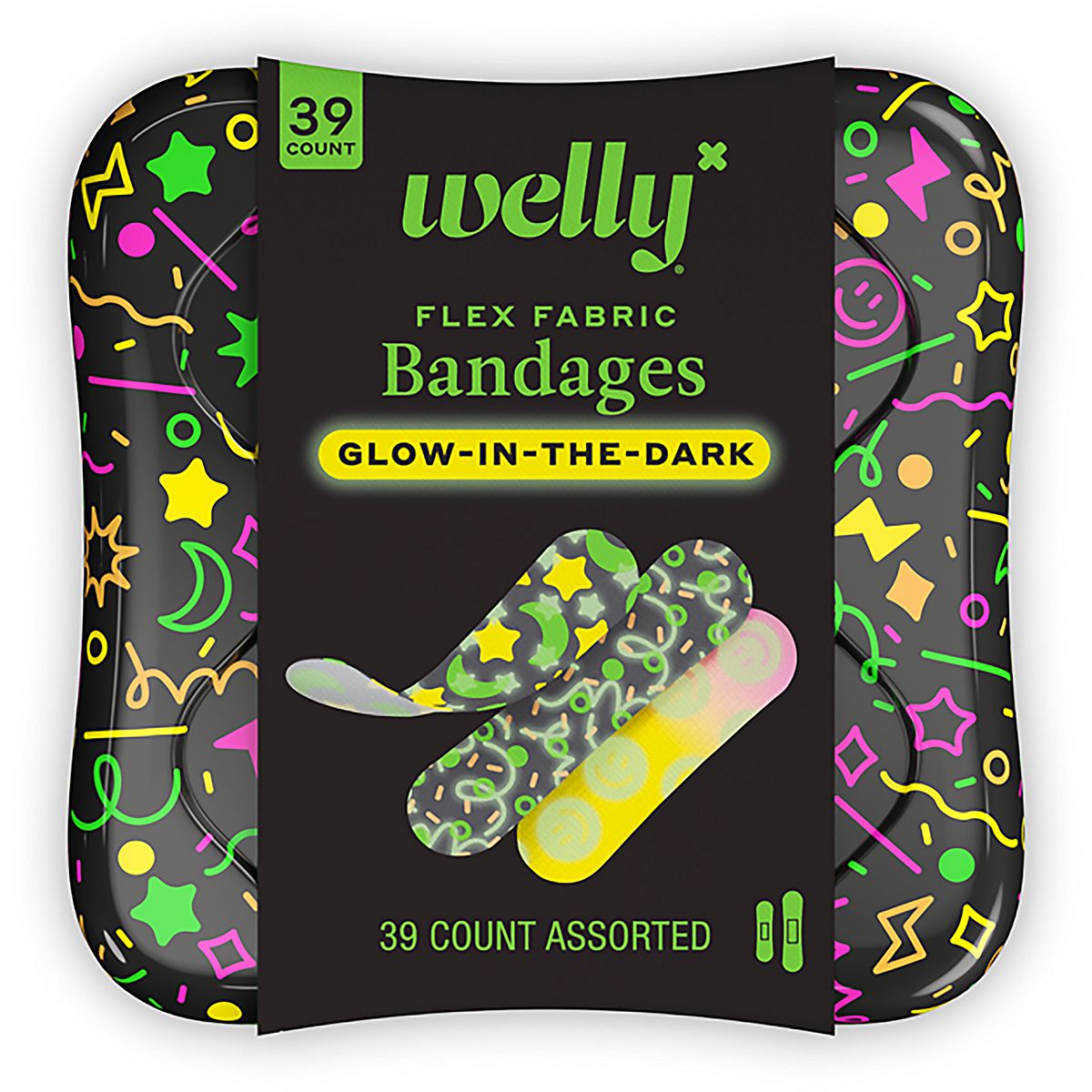 Welly Glow in the Dark 39-Count Bandages | Academy