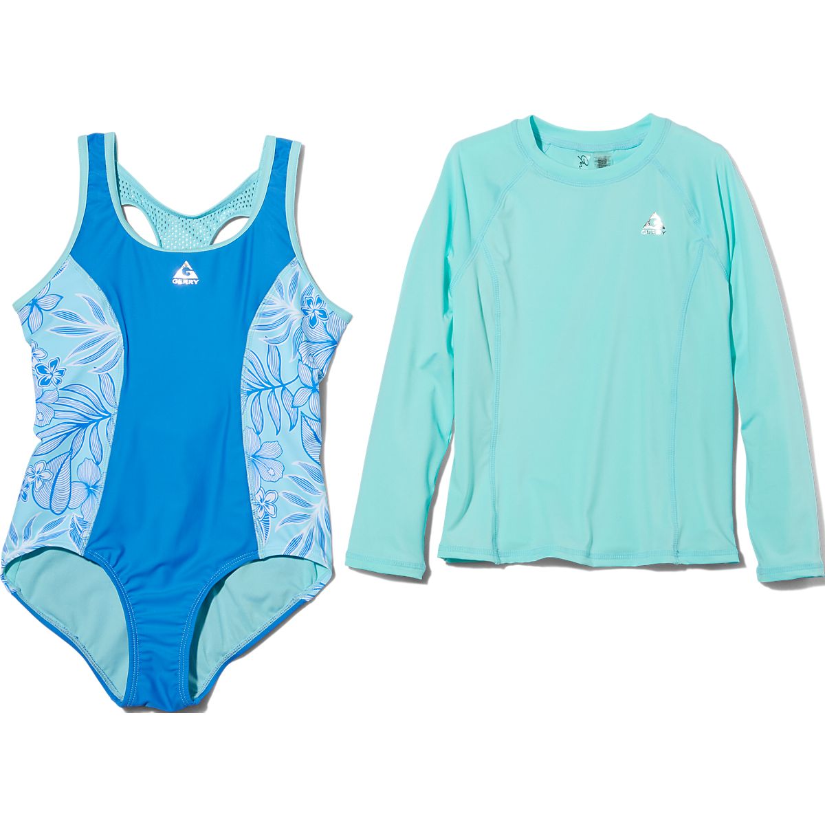 Gerry Girls' Maui Print Side 1-Piece with Swim Top | Academy