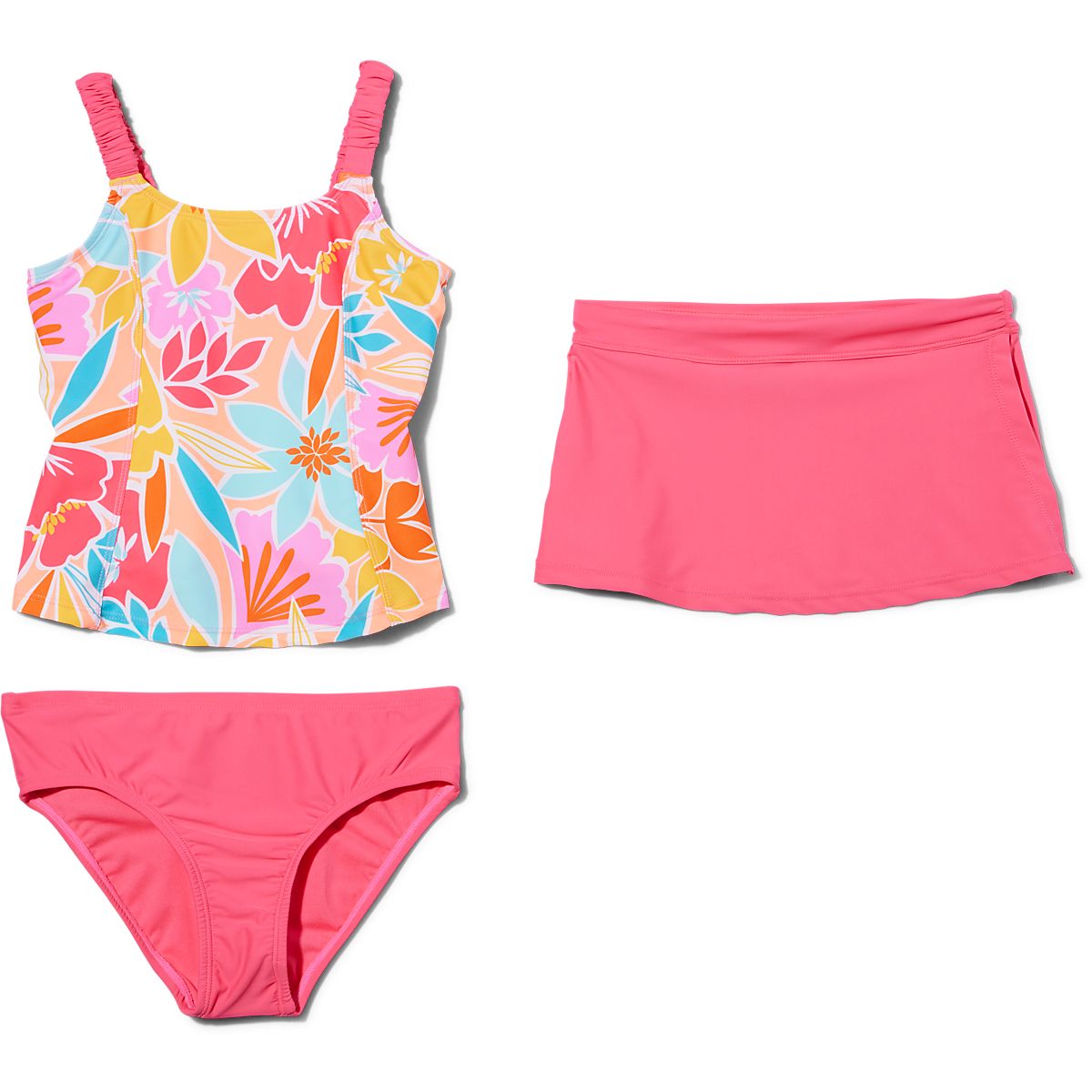 Gerry Girls' Lavish Peplum 3-Piece Tankini Swim Set | Academy