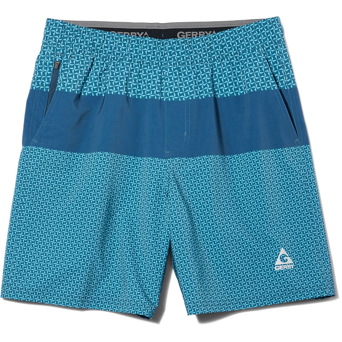 Gerry Men's Geo Ornament Color Block Swim Shorts 9 in | Academy