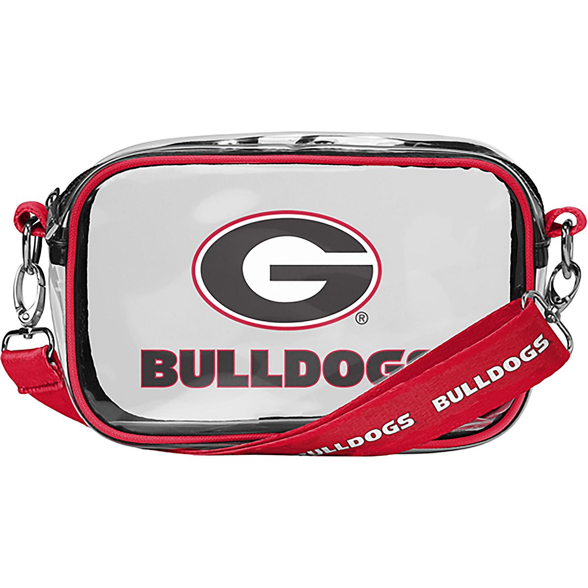 FOCO University of Georgia Clear Team Stripe Cursive Camera Bag | Academy