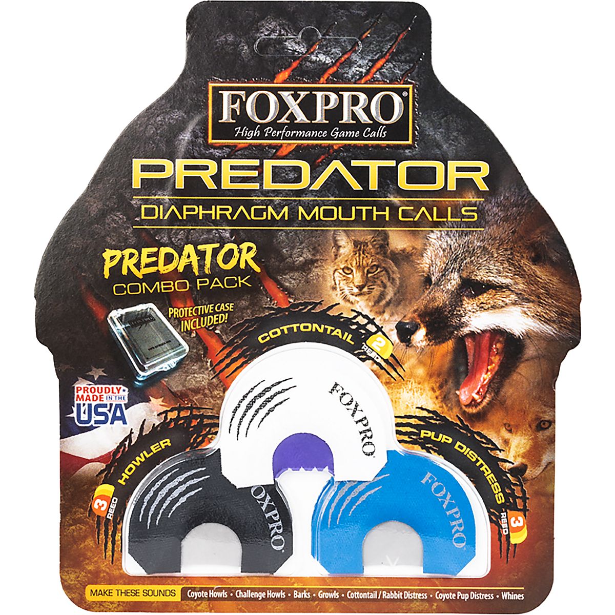 FOXPRO Predator Coy Combo Diaphragm Call 3-Pack | Academy