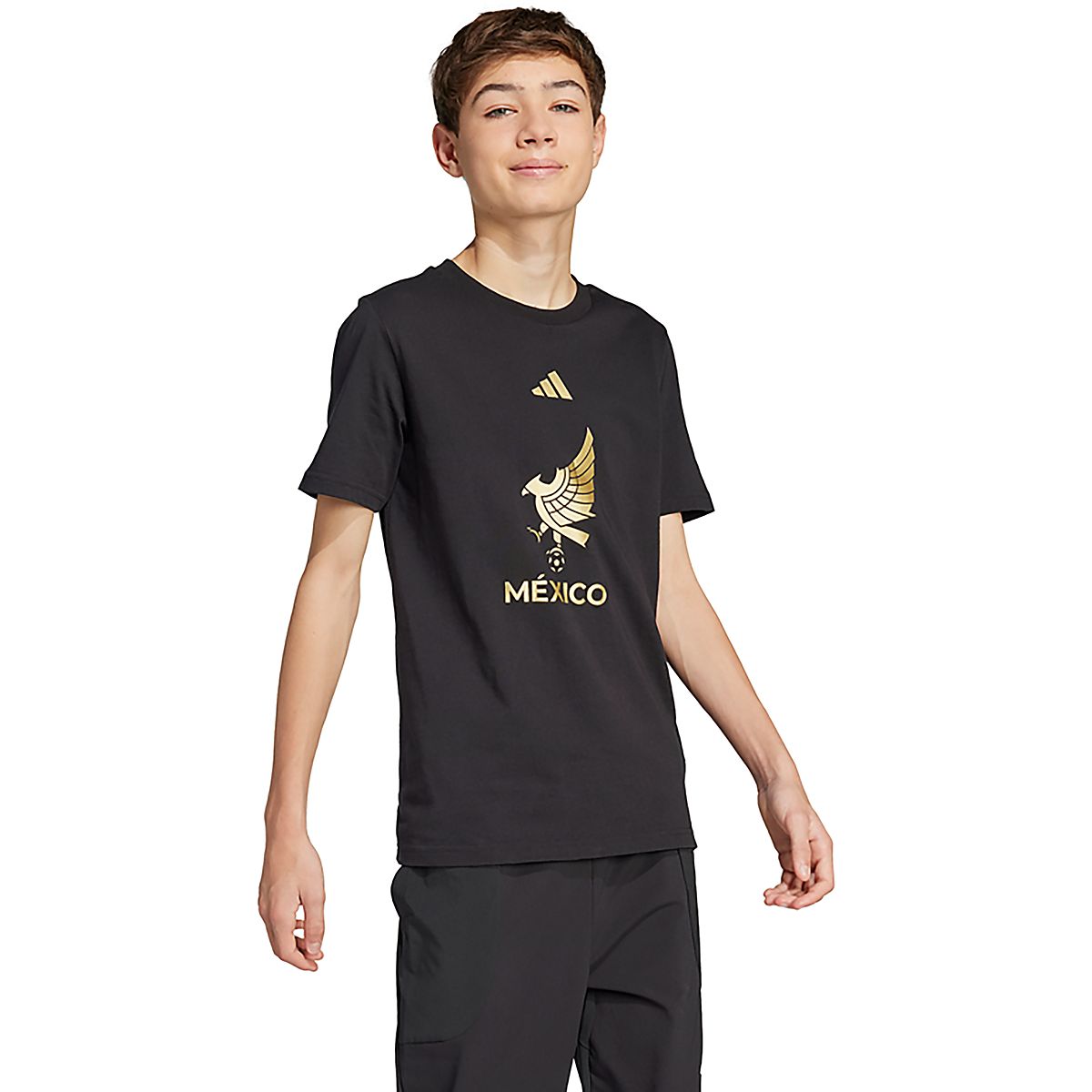 adidas Boys’ FMF Mexico Gold Kit DNA Graphic T-shirt | Academy