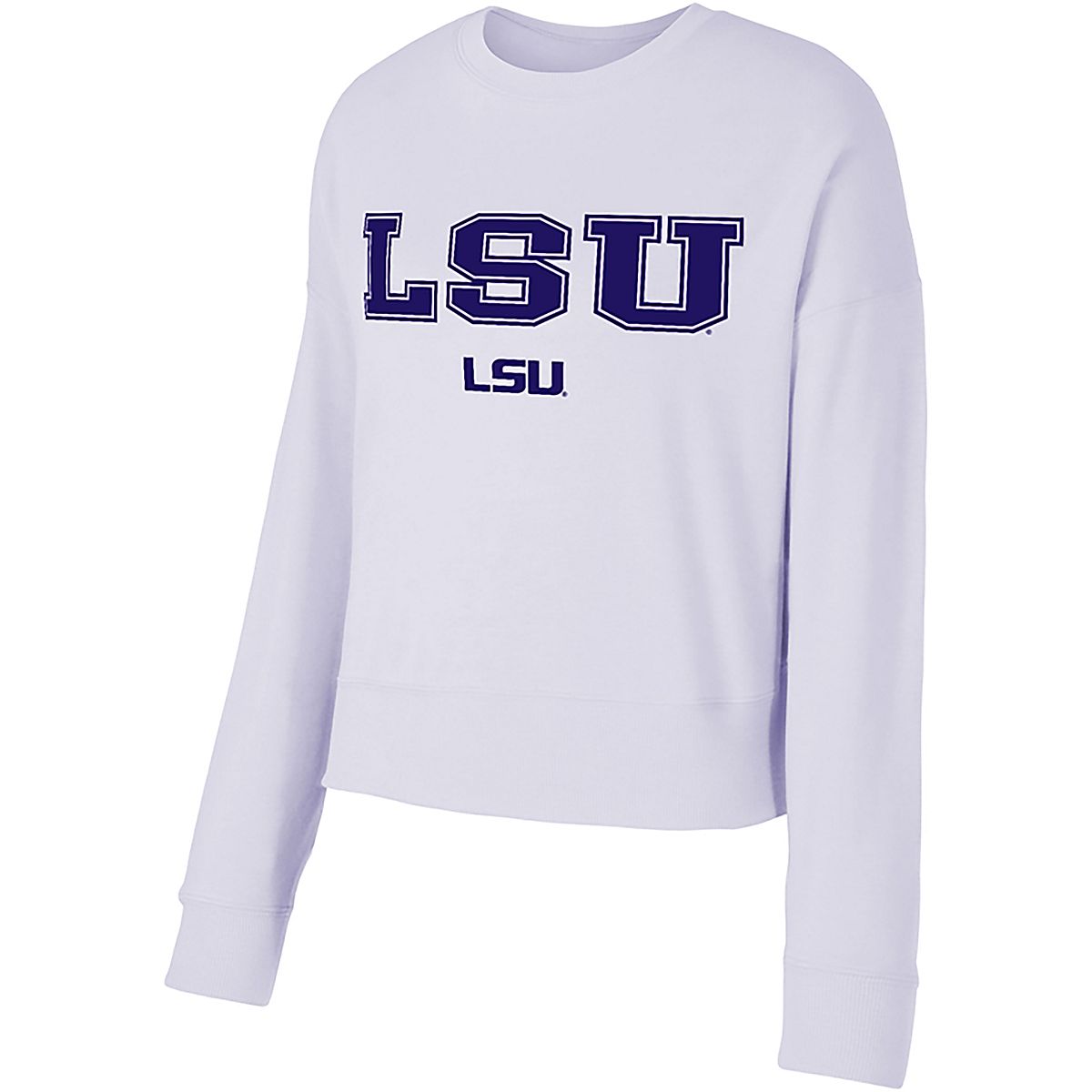 College Concepts LSU Tigers Women's French Terry Pastel Long Sleeve ...