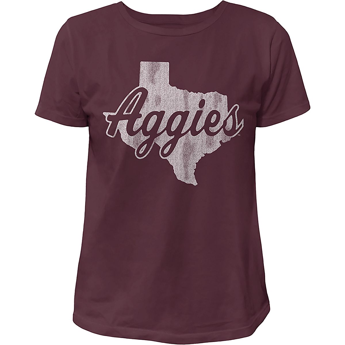 WILDCAT RETRO Women's Texas A&M Script State Logo Meet and Greet T ...