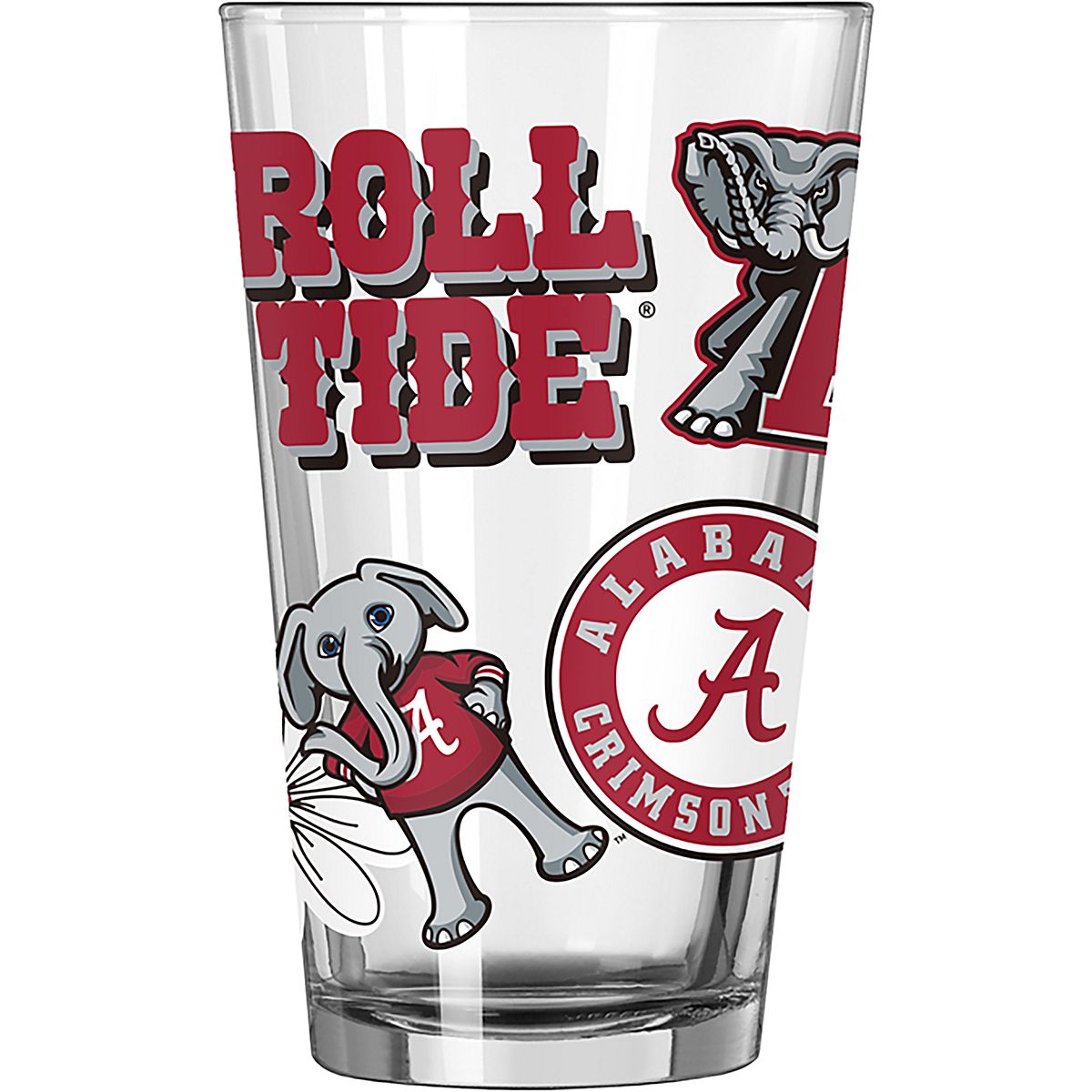 Logo Brands Alabama Crimson Tide Native 16 oz. Pint Glass Cup | Academy