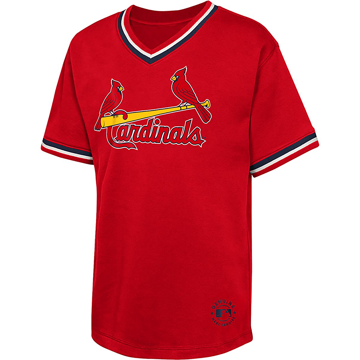 Outerstuff Youth Cardinals Relief Pitcher Colorblock V-neck T-shirt ...