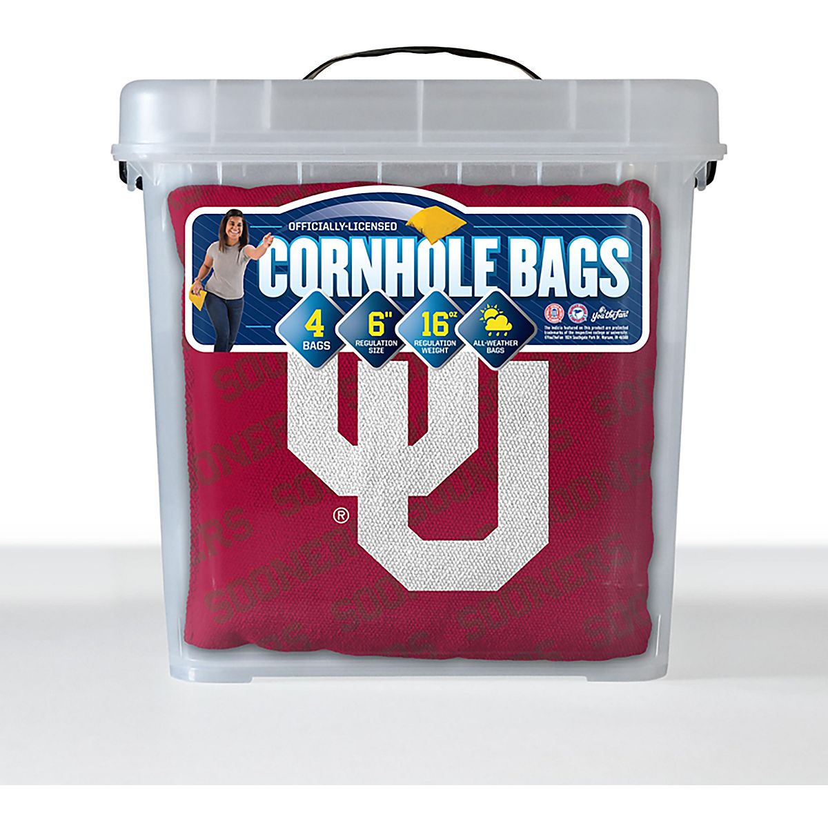 YouTheFan Oklahoma Sooners Licensed Cornhole Bags 4-pack | Academy