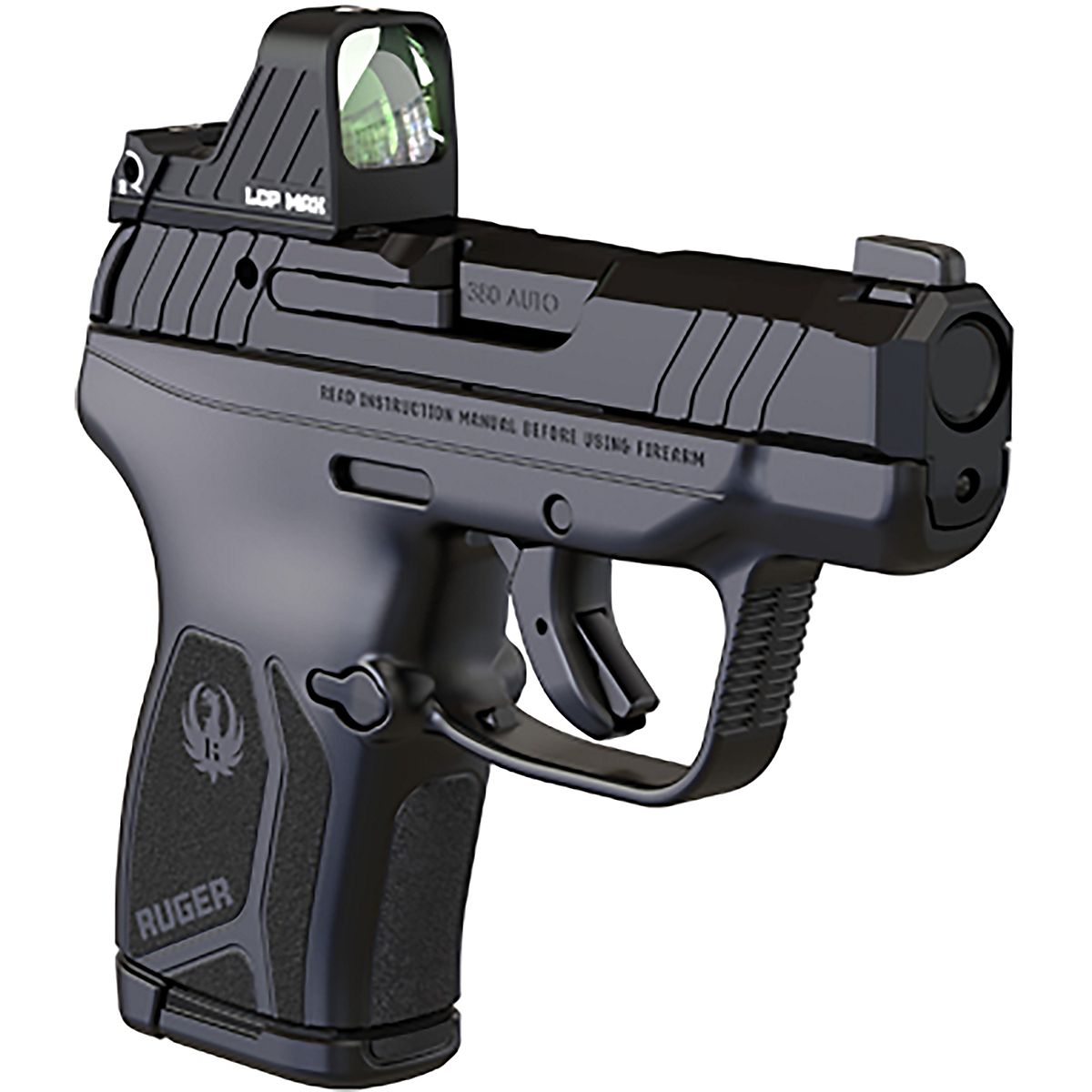 Viridian Custom 1x16 RFX for Ruger LCP Max, Micro Green Dot Rear Sight ...