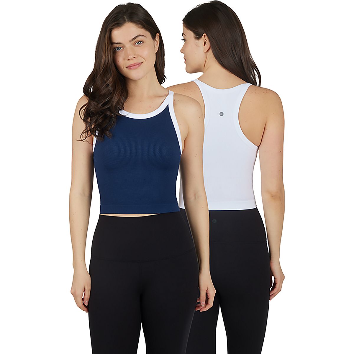 90 Degree by Reflex Women's Ribbed Seamless Lucia Tank Top 2-Pack | Academy