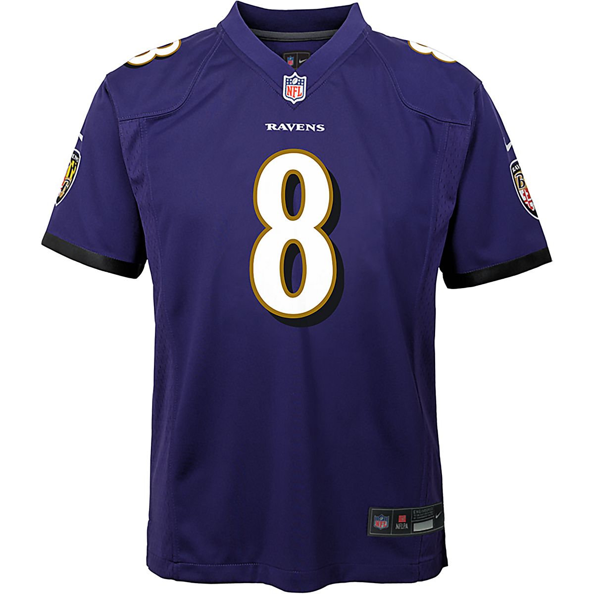 Nike Kids' Baltimore Ravens Lamar Jackson #8 Game Team Jersey | Academy