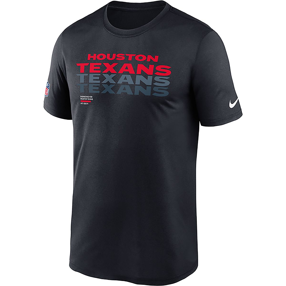 Nike Men's Houston Texans Dri-FIT TM Issue Legend Short Sleeve T-shirt ...