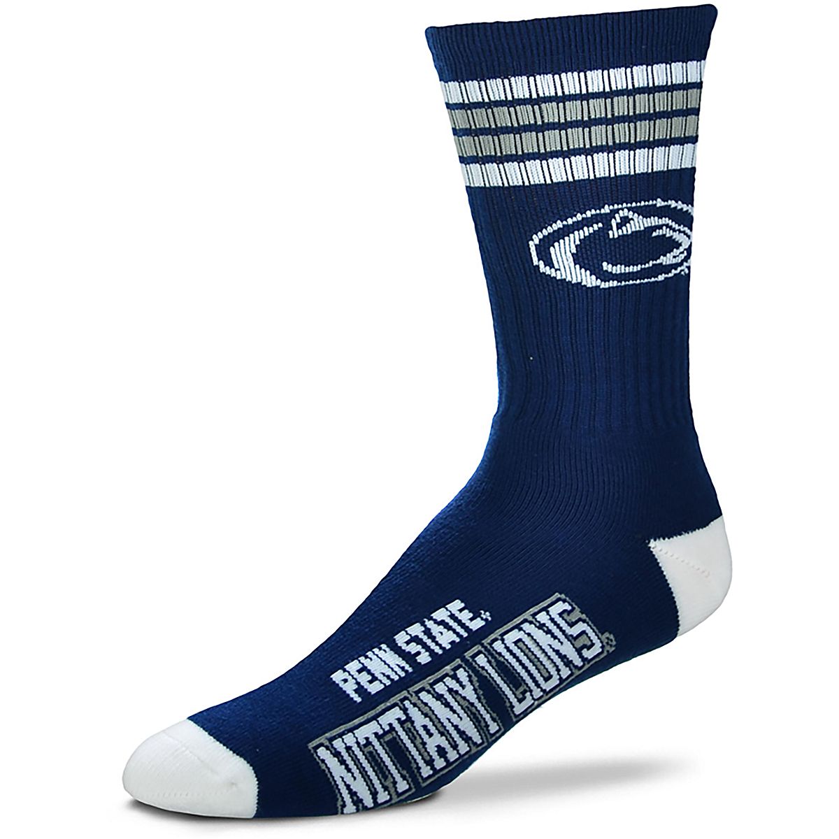 For Bare Feet Penn State 4-Stripe Deuce Crew Socks | Academy
