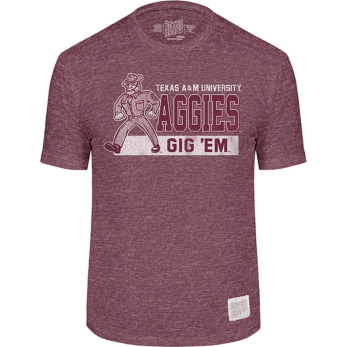WILDCAT RETRO Men's Texas A&M Block Mascot T-shirt | Academy