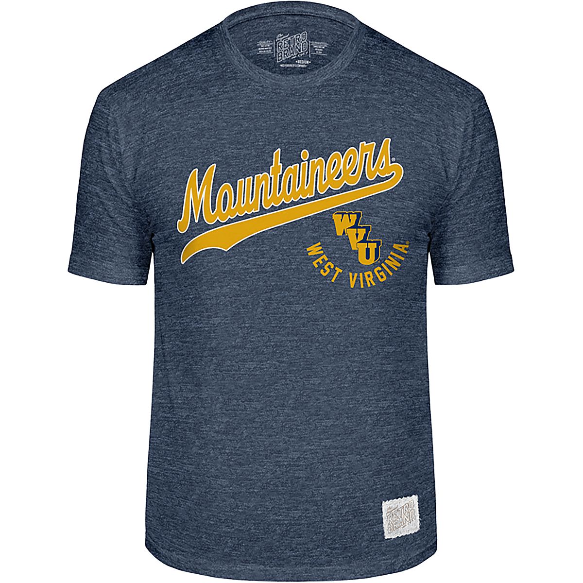 WILDCAT RETRO Men's West Virginia Slant Script T-shirt | Academy