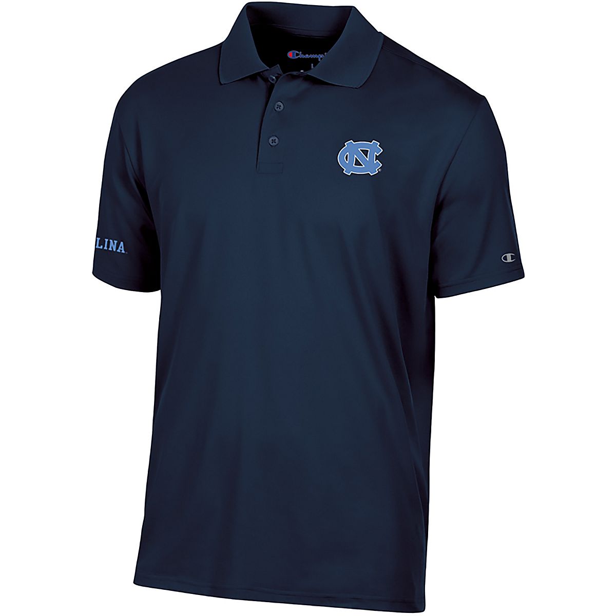 Champion Men's UNC Team Sleeve Detail Solid Polo Shirt | Academy