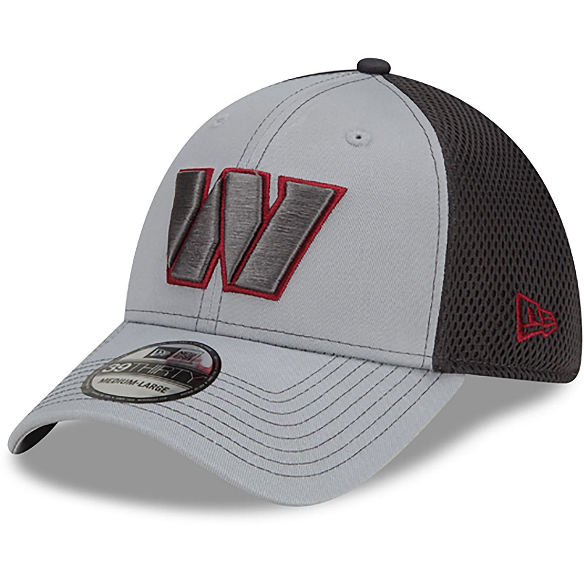 New Era Men's Washington Commanders Grayed Out Neo 39THIRTY Cap | Academy