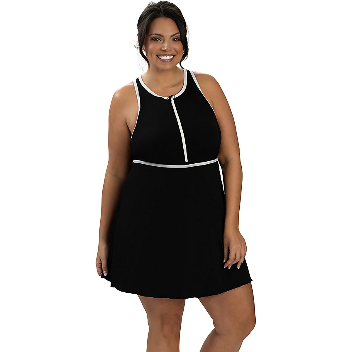 Dolfin Women's Solid ZF Fit & Flare Swim Dress | Academy