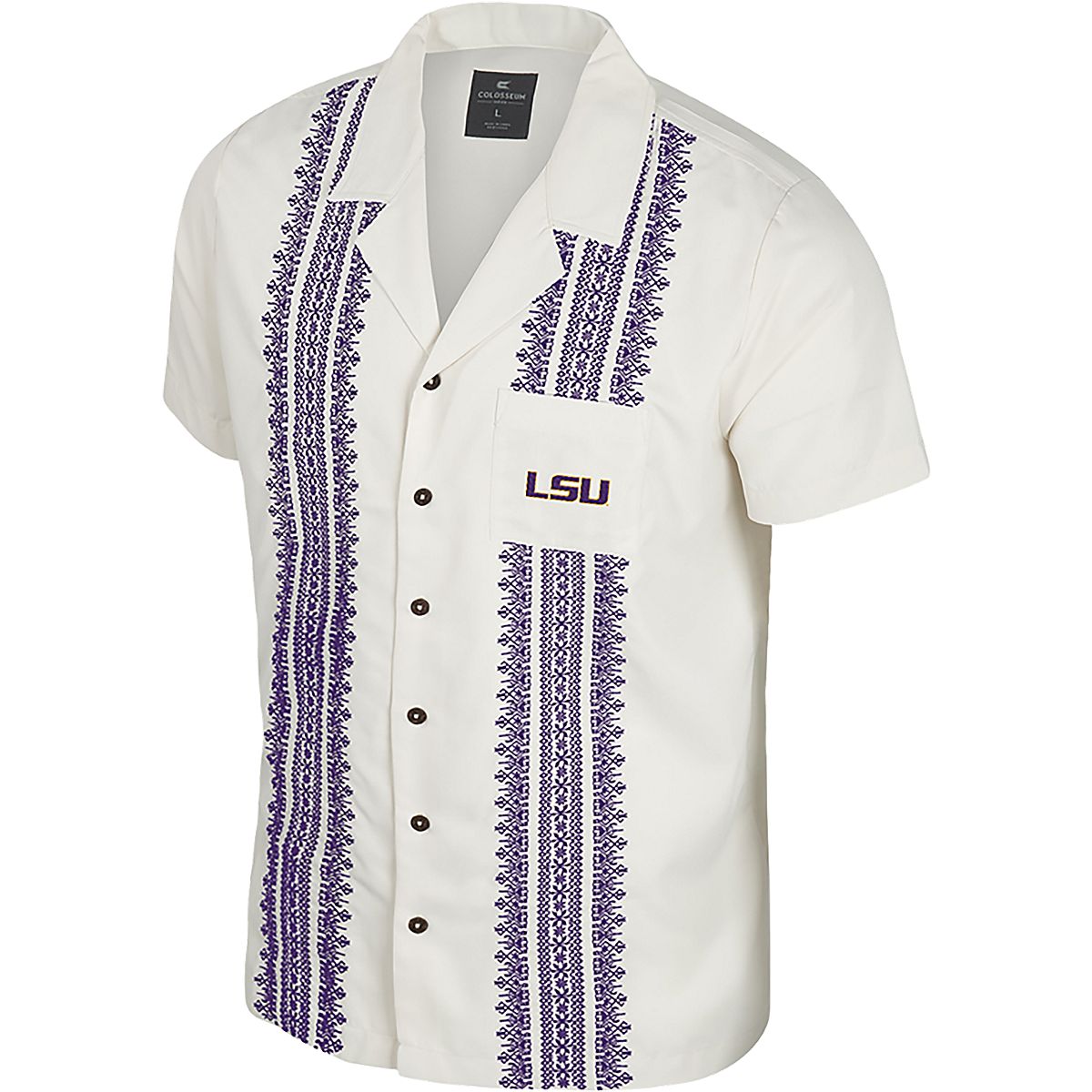 Colosseum Athletics Men's LSU Calculations Camp Shirt | Academy